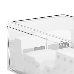 Clear Acrylic Drawer Organizer Dustproof Large Capacity Elegant Storage Box for Makeup Medicine Desktop Counter