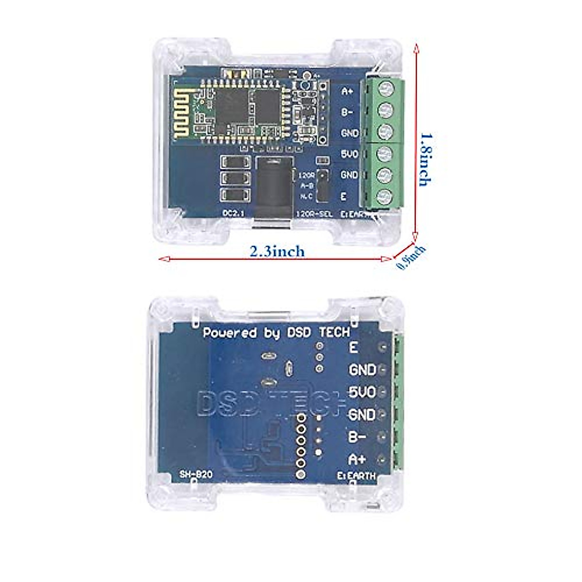 DSD TECH SH-B20 RS485 to Bluetooth SPP Adapter Support Android and Windows OS