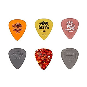 Dunlop Crybaby GCB-95 Classic Wah Pedal Bundle with 2 Patch Cables and 6 Assorted Dunlop Picks