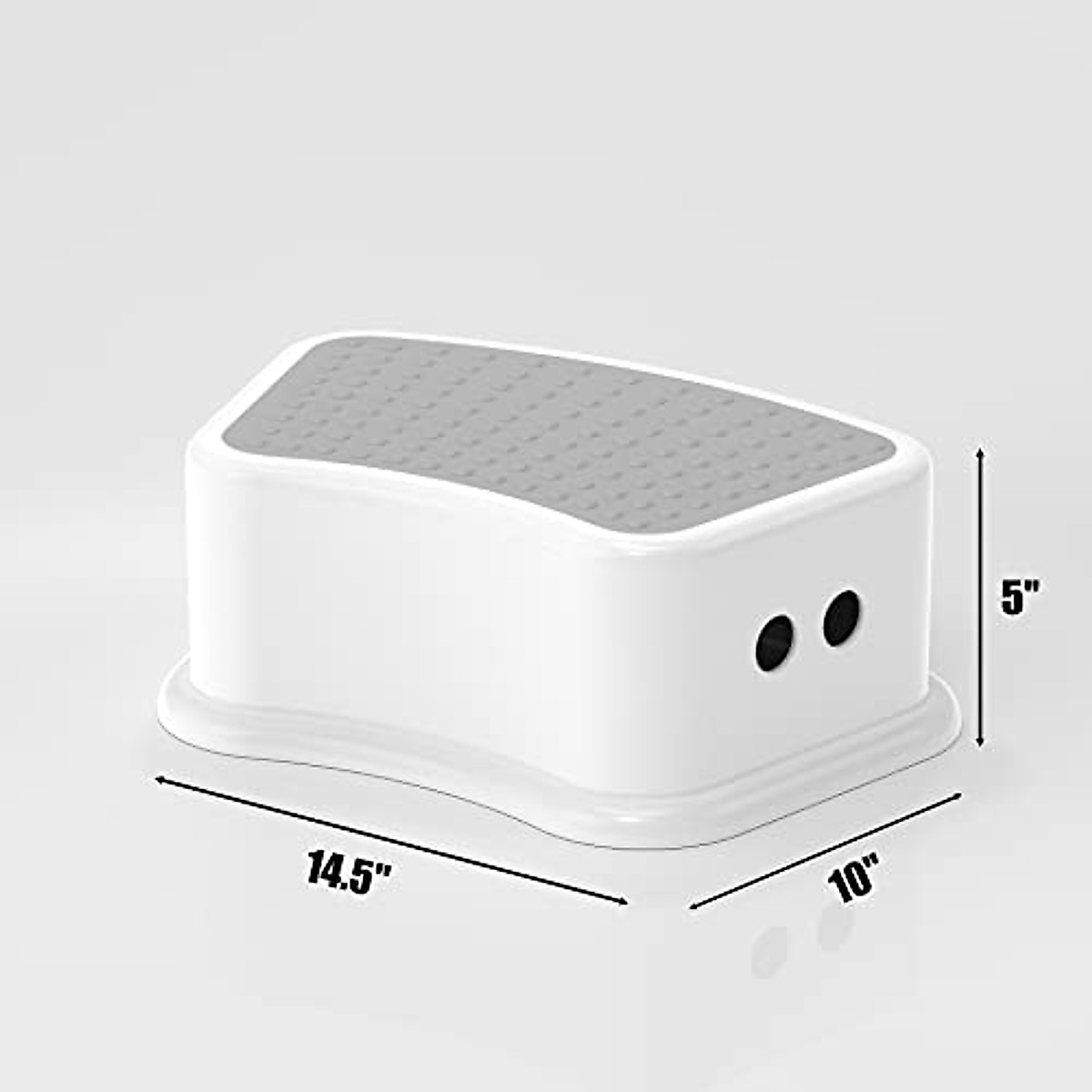 UNCLE WU (2 Pack) Kids Step Stool - Toddler Step Up Stool for Kitchen - Bathroom Safety Bottom as Toilet Stool - Slip-Resistant Surface1 Step Stool for Kids/Adult (Pink White)