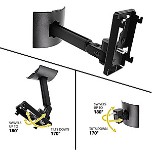 KJDiSRPin UB-20 Wall Bracket Series II for All Bose Cinemate Lifestyle Speaker Ceiling Mount,Steel Speakers Brackets Strong and Sturdy (Black)