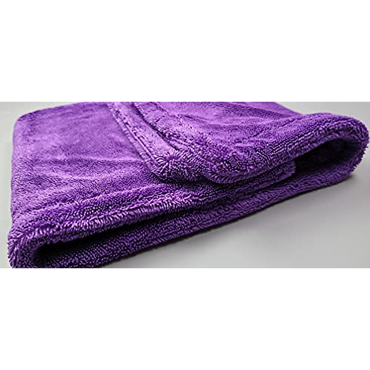 DEUTSCHMOTOR Super Fast 1600 GSM Large Microfiber Drying Towels 31"x20" (80x50cm) one Towel drys one car 2022 Twist-Loop Design (Purple)