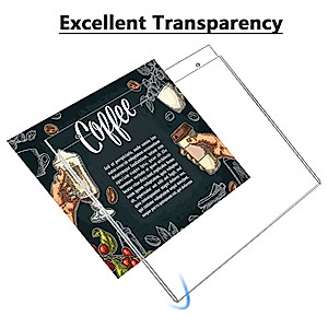 MaxGear Wall Mount Sign Holder 8.5x11, Acrylic Wall Sign Holder with Mounting Screws, Plastic Clear Plastic Picture Frames for Home, Office, Store, Restaurant, Landscape (12 Pack)