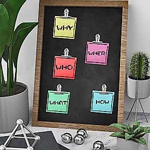 Push Pins Clips, 30 Pieces Heavy Duty Clips with Pins for Cork Boards, Bulletin Boards and Cubicle Walls for Office School Home and No Holes for The Paper (Silver)