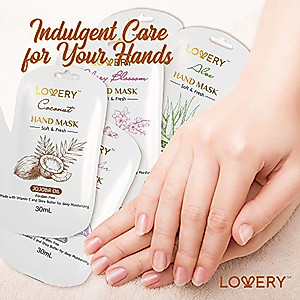LOVERY Hand Cream and Hand Mask Gift Set - 10 Scented Moisturizing Hand Lotions & 5 Deep Conditioning Hand Masks Shea Butter, Vitamin E and Jojoba Oil - Gifts for Women, Men, Mom, and Birthday