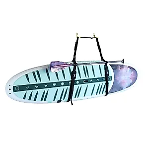 Suspenz SUP Carrying Strap with Storage Hooks | Stow and Go Sling Carrier for Stand Up Paddle Boards, Surfboards and Kayaks (22-4022), Black