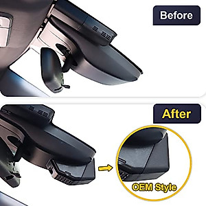 Fitcamx 4K Dash Cam Suitable for Lexus ES350 ES300h F Sport ES250 2019 2020 2021 2022 2023 Luxury Sedan 4D, Integrated OEM Style, UHD 2160P Video WiFi, G-Sensor, Loop Recording, Plug&Play, 64GB Card