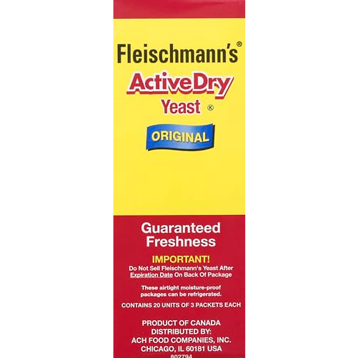Fleischmann's Active Dry Yeast, 0.25 Ounce (Pack of 3)