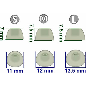 ALXCD Eartips Compatible with Galaxy Buds 2 SM-R177 Earbuds, S/M/L 6 Pairs Soft Silicone Earbuds Tips Eartips Replacement Silicon Tips, Compatible with Galaxy Buds2 Earbuds SM-R177, Olive sml