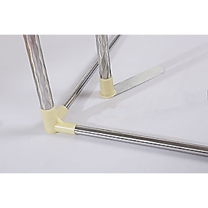 Stainless Steel Canopy Bed Frame, Four Corners, Queen Size