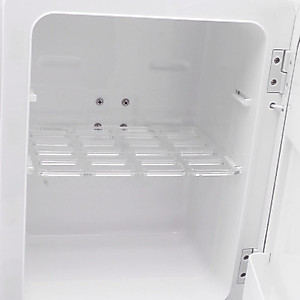 Haofy LED Mirrored Beauty Fridge, 10L 100-240V Mini Fridge Dual Use For Car Home Outdoor (US Plug)