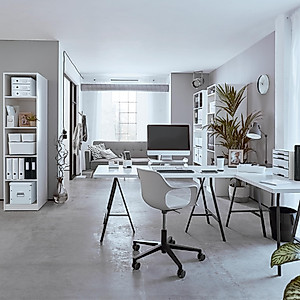 Leitz 52581001 Long MyBox Organiser Tray, High Gloss Plastic, White/Grey;MyBox