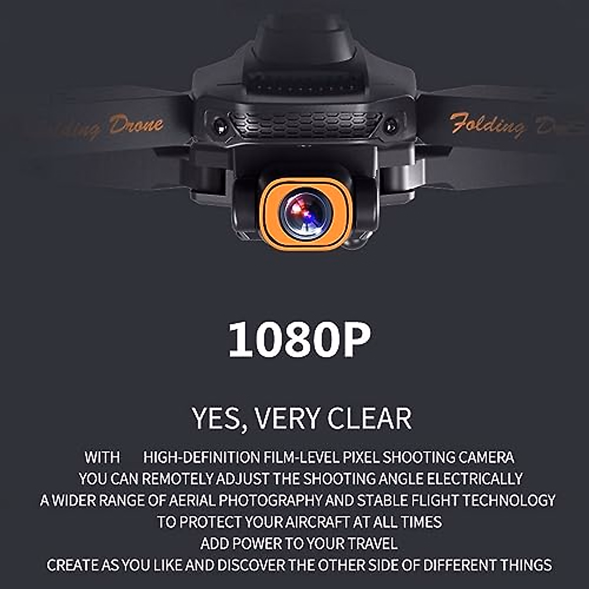 Drone With Dual 1080P HD FPV Camera Remote Control With Altitude Hold, Headless Mode, Start Speed Adjustment, Mini Drone Toys Gifts For Boys Girls (C Black(Dual Camera))