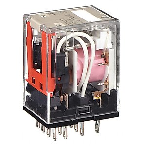 OMRON Industrial Automation MY4N AC110/120(S) Power Relay, 4PDT, 120VAC, 5A, Plug in