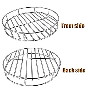 PETKAO Turkey Fryer Replacement Parts for Char Broil Big Easy Turkey Fryer Accessories & Char Broil Big Easy, Oilless Turkey Fryer, Char-Broil Bunk Bed Basket, Leg Rack & Rib Hooks, Stainless Steel