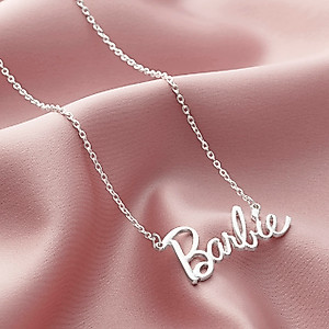 Barbie Script Logo Necklace