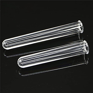 9Pcs Clear Test Tubes for Plant Propagation Station Hydroponic/Flowers for Home Office Desktop Decoration(Test Tube)