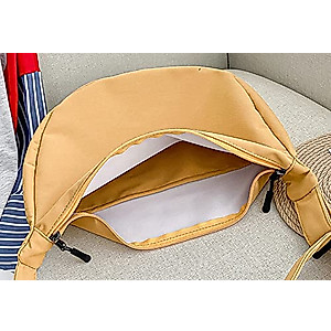 Canvas Messenger Bag For Women Large Hobo Crossbody Bag Zipper Closure Casual Shoulder Tote Bag