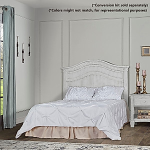 Evolur Cheyenne 5-in-1 Full Panel Convertible Crib in Antique Brown, Greenguard Gold Certified