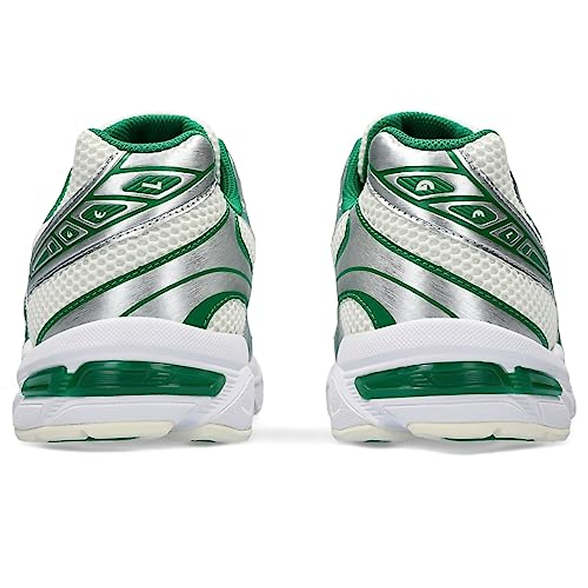 ASICS Gel-1130 Sneakers, Cream/Kale, White, Green, 5 US Women/4 US Men