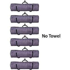 6 Pack—Wall Mount Wine/Towel Rack,Wall Mounted Flexible Adjustable Metal Wine Bottle & Glass Rack Holder | Home & Kitchen Décor | Storage Rack | Wall Mounted Shelves — Rubber protection （No scratches）