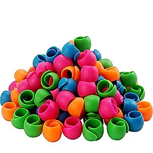 New Brothread 100pcs Thread Spool Savers / Spool Huggers - Prevent Thread Tails from Unwinding - No Loose Ends for Sewing and Embroidery Machine Thread Spools