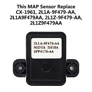 MAP Sensor Fit for Ford F250 F350 F450 F550 Super E-Series Duty Diesel 6.0L Trucks Vans, Manifold Absolute Pressure CX-1961 2L1A-9F479-AA 2L1A9F479AA 2L1Z-9F479-AA 2L1Z9F479AA