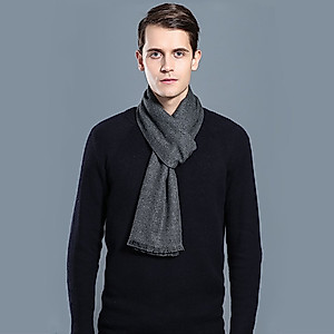 OHAYOMI Mens Scarf Winter Fashion Formal Soft Scarves for Men