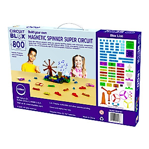 E-Blox Circuit Blox Builder - 800 Projects Circuit Board Building Blocks Coding Kit Toys Set for Kids Ages 8+, CB-0187