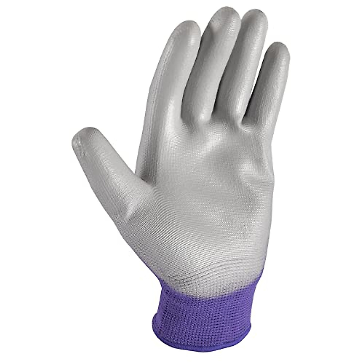 Wells Lamont 3 Pair Pack Women’s Gardening Gloves | PU Coated Grip Work Gloves| Each Pack Includes Pink, Green, Purple | Medium (413MF)