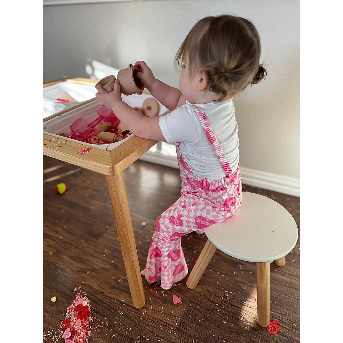 Beright Sensory Table, not with Storage Bins, Kid's Table Play Sand Table Indoor, for Birthday, Christmas and Thanksgiving Gift