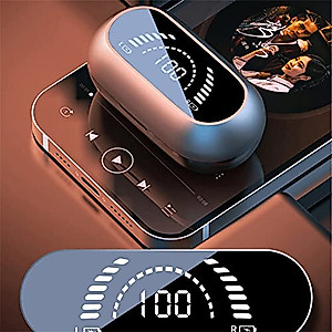 JAOPINK Wireless Ear Clip Bone Conduction Headphones, 2023 New Ear Clip Bone Conduction Headphones, Open Ear Headphones Wireless Ear Clip Bone Bluetooth for Running Sports (Black)