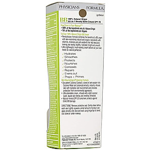 Physicians Formula Organic Wear 100% Natural Origin BB Beauty Balm Cream, Light/Medium, 1.2 Fluid Ounce