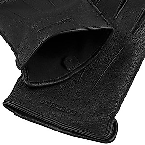 Stetson Classic Uni Goat Leather Gloves Men black 9 1/2