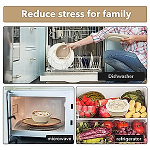 Silicone Suction Bowls For Baby, Leakproof Baby Bowls And Spoons With Lid, Safe Baby Solid Food Feeding Set, Bpa-Free Baby Led Weaning Supplies, For 6-36 Months Babies Kids Toddlers Infants White