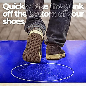 YAHEA Cleanroom Sticky Mats 2 Pack, Blue 24''×36'' Construction Tacky/Adhesive Floor Mats for Laboratory Hospital Construction Pet, 40 Microns(30 Sheets Each)