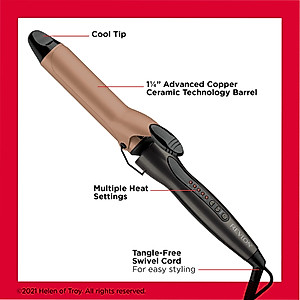 Revlon Salon Advanced Copper + Ceramic 1-1/4" Curling Iron