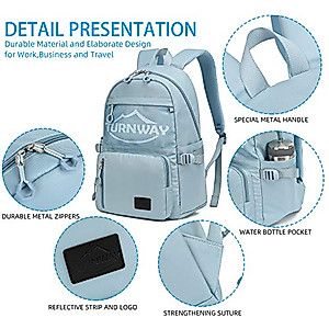 TurnWay Waterproof Lightweight 16” Laptop Backpack/Daypack for Travel, College, Sport, Men and Women