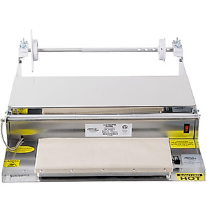 Winholt WHSS-1 Film Wrapping Dispenser, Counter Type, Aluminum & Stainless Steel, Teflon Hot Plate, ETL Listed, Holds 18"x8" Rolls, 3" Core Adapter, 115V, 750W, Ensures Fresh Food Protection