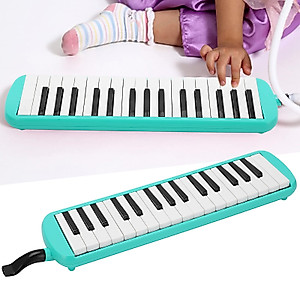 Air Piano Keyboard, Melodica Tube Musical Instrument Carrying Bags for Beginners for Kids(green)