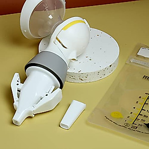 Narrow Neck Breastmilk Storage Bag Adapters for Medela Pumps, Compatible with Medela Maxflow Pumps to Use with Lansinoh and Nuk Breastmilk Storage Bags by PumpMom
