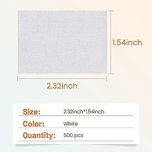 500PCS Nail Polish Remover, Lint Free Nail Wipes Super Absorbent Gel Nail Polish Remover Cotton Pads for Acetone Nail Polish Remover Nail Wipes for Acrylic Gel Nails Clean, White