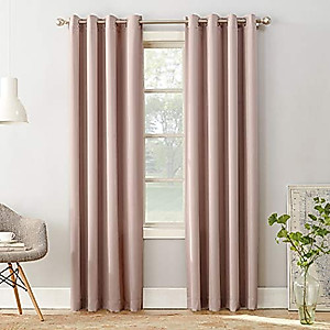 Sun Zero Barrow Energy Efficient Grommet Curtain Panel Pair
