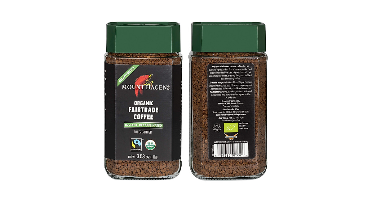 Mount Hagen Organic Instant Decaf Coffee - 3.53oz