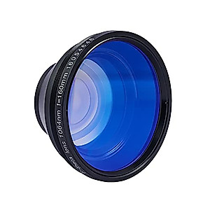 OMTech F Theta Lens for Fiber Laser Engravers, 110x110mm Replacement Optical Scanning Lens for 1064nm Fiber Cutter Marking Engraving Machines, Laser Etching Accessory Field Lens Upgrade, M85x1 Thread