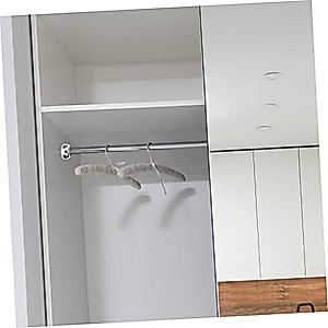 Alipis 40 Pcs Heavy Duty Brackets Heavy Duty Shower Curtain Rod Shower Curtain Holder Socket Holder Closet Rods Shower Curtain Rod Holder Shower Rod Holders for Wall Rod Bracket Silver