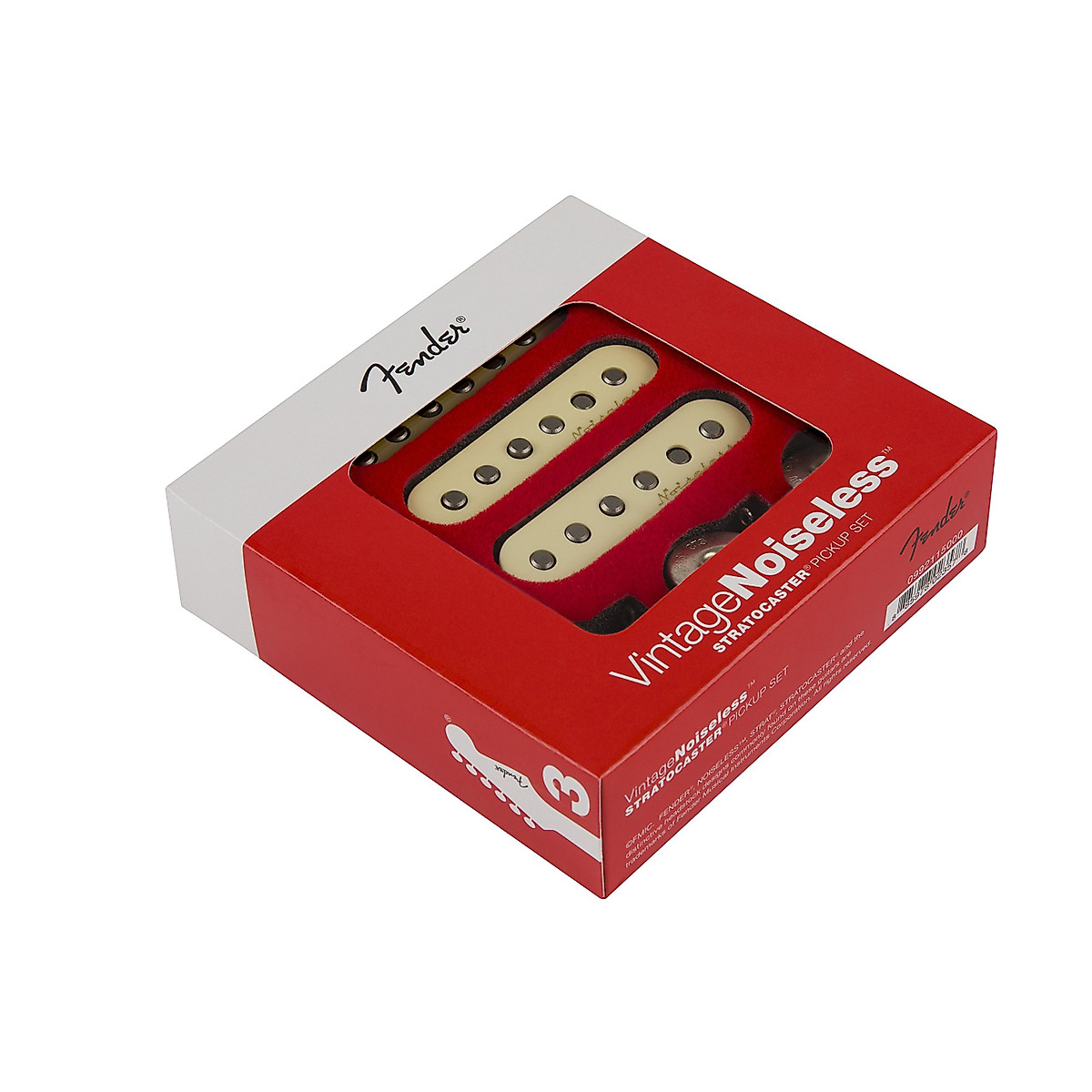 Fender Vintage Noiseless Stratocaster Pickups Set White, 3 Pickups