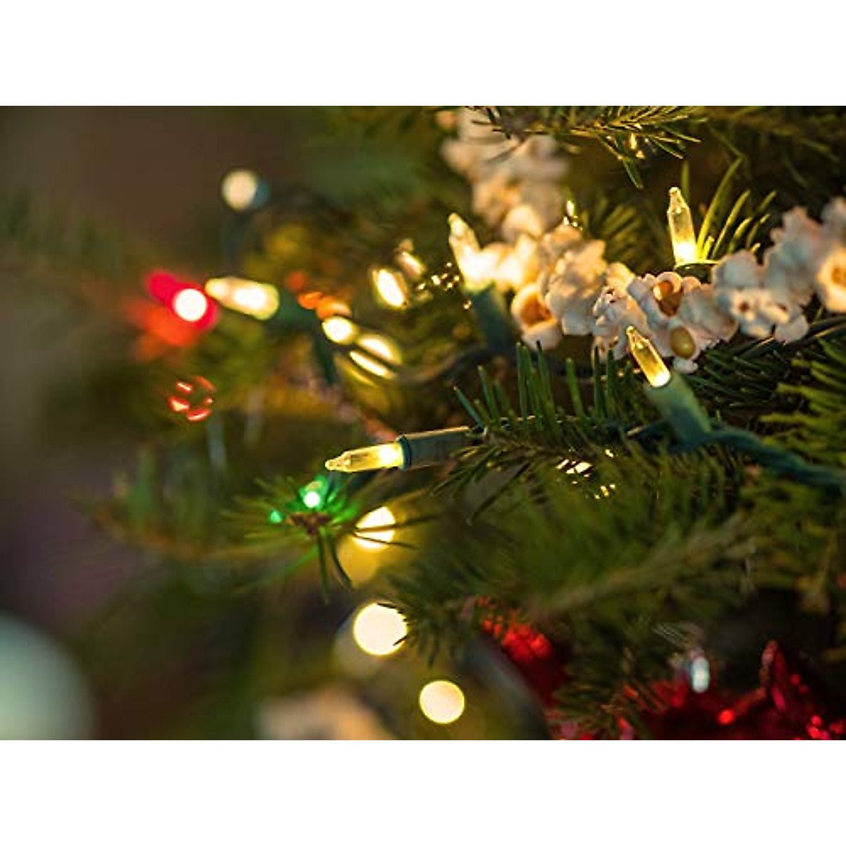 Flagicon Outdoor Indoor Lights, 200 Counts 72FT Waterproof Green Wire Warm White Connectable Decorative Lights for Holiday Tree Patio Garden Party Wedding, UL Certified