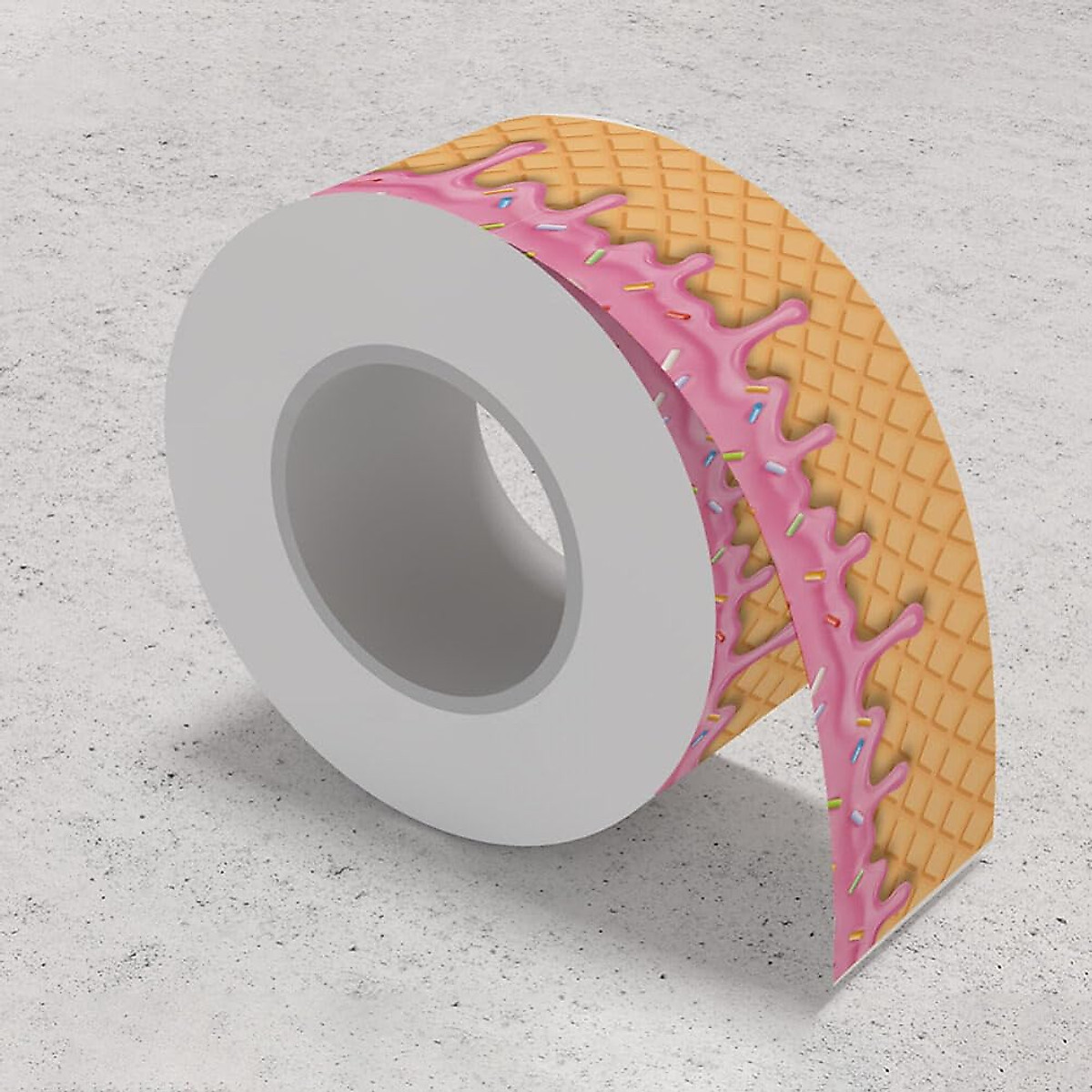 MAGICLULU 1 Roll Ice Cream Border Sticker Bulletin Board Decor Cream Decor Appliques Embellishments Ice Cream Border Paper Ice Cream Bulletin Trim Blackboard Border Sticker Desk Decorations