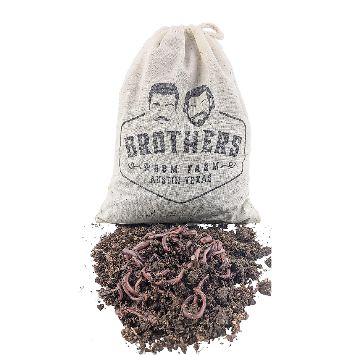 Brothers Worm Farm 1/2 Lb European Nightcrawlers Live Worms for Fishing & Composting (~150 Count). Larger Than Red Wigglers and Great Worms for Fishing, Composting, & Gardens